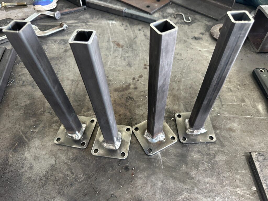 Handrail Repair Bracket With Baseplate, 10″ Weld On, 1″ Square – Steel ...